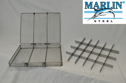 Parts Holding Baskets with Locking Lid and Removable Dividers