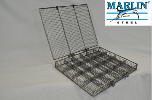 Parts Holding Baskets with Locking Lid and Removable Dividers