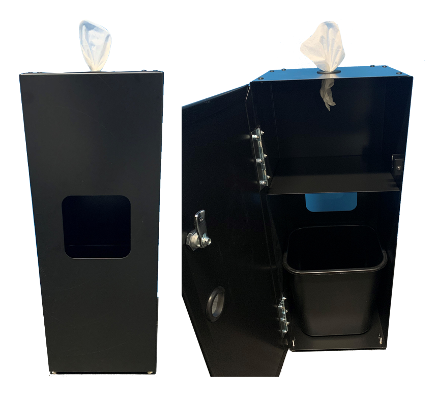 Hand Sanitizer Wipes, Stands, Dispensers, & PPE | Marlin Steel